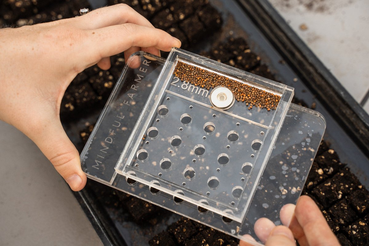 Soil Block Drop Seeder - Mini 20 - Complete Set – Mindful Farmer